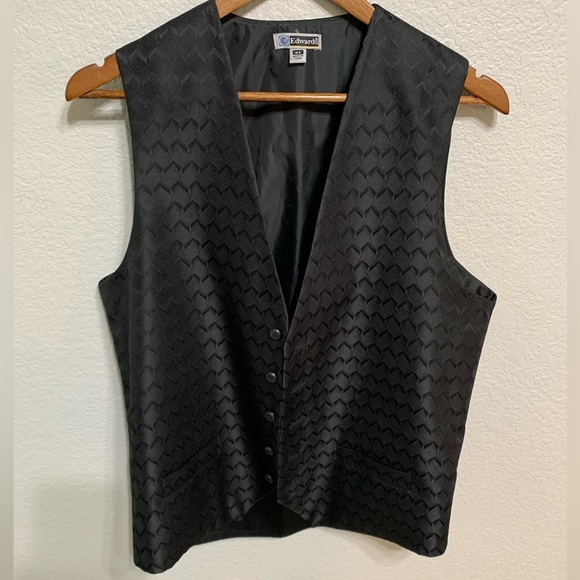 Edwards | Suits & Blazers | Edwards Vest Mr Black | Poshmark